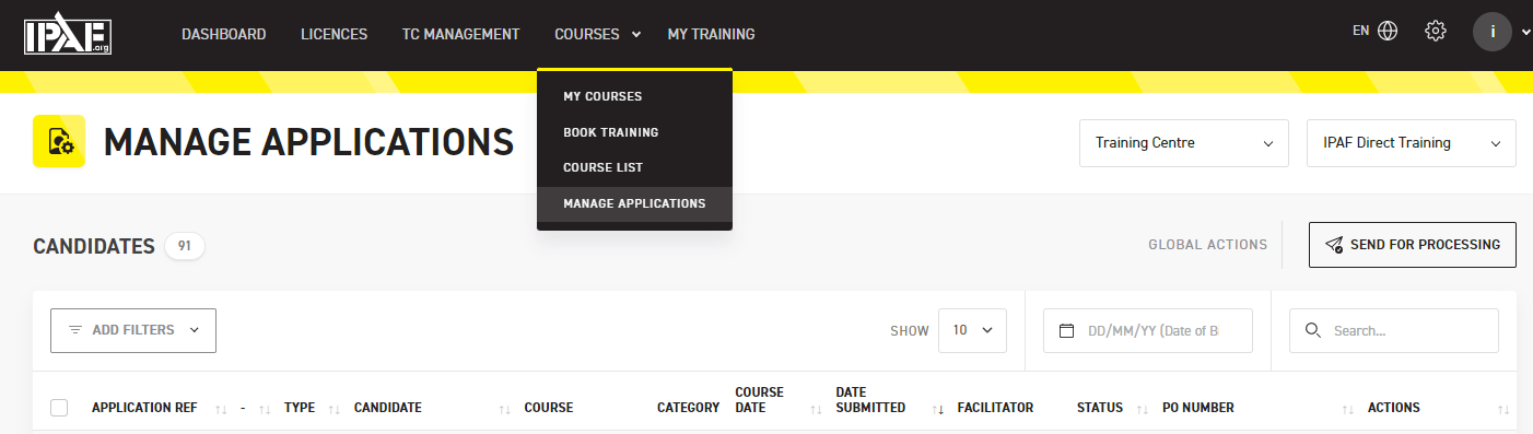 How To Allocate eLearning – IPAF Support